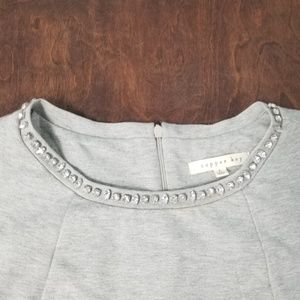 Copper Key | Dresses | New Copper Key Ruffle Grey Aline Dress | Poshmark